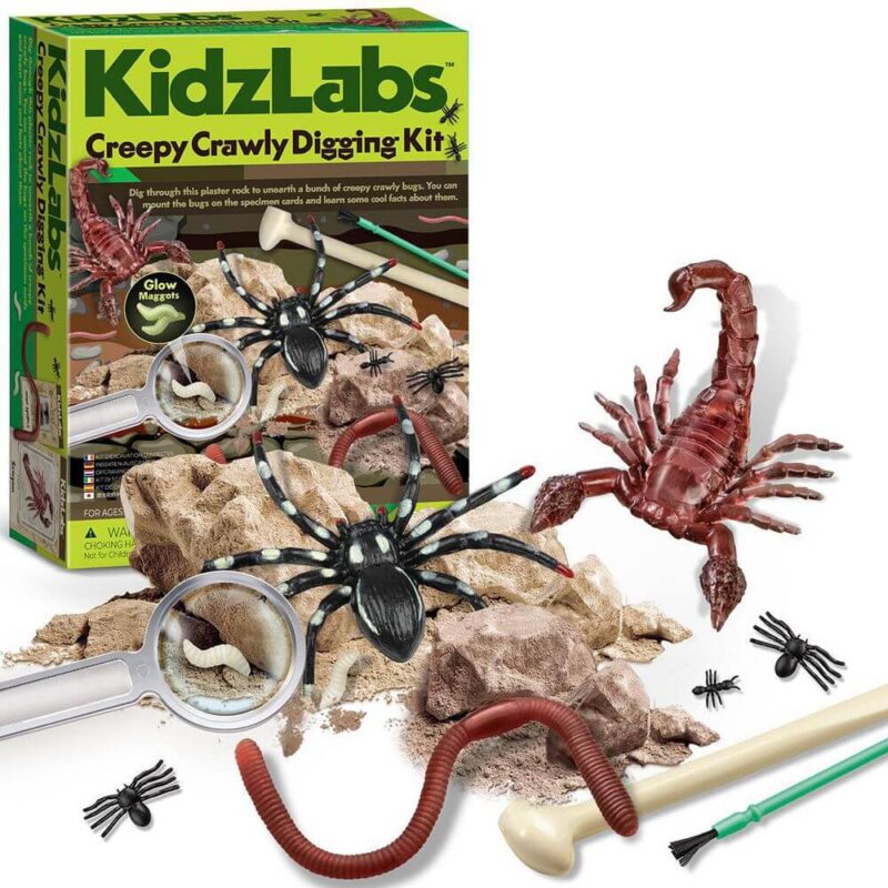 KidzLabs Creepy Crawly Digging Kit – Laugh and Learn